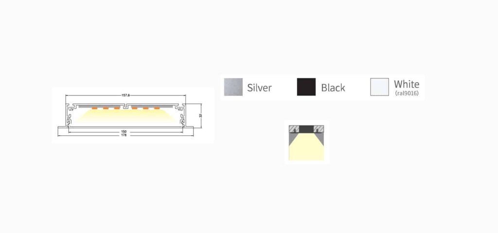 Smart Arc Light RHEALS17032S – DMX/DALI LED Profile